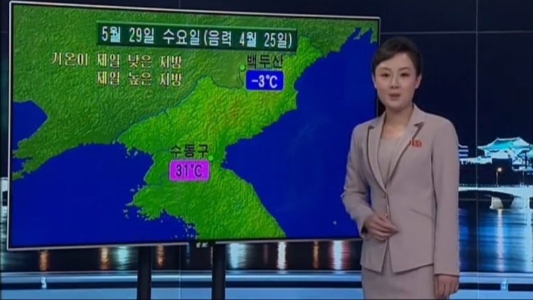More changes for North Korean TV's weather broadcast